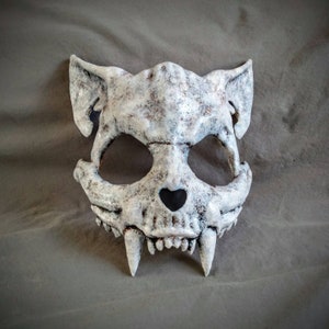 Cat Skull Mask / Wearable Cat Skull / Scary Skull Mask / Wearable Mask ...