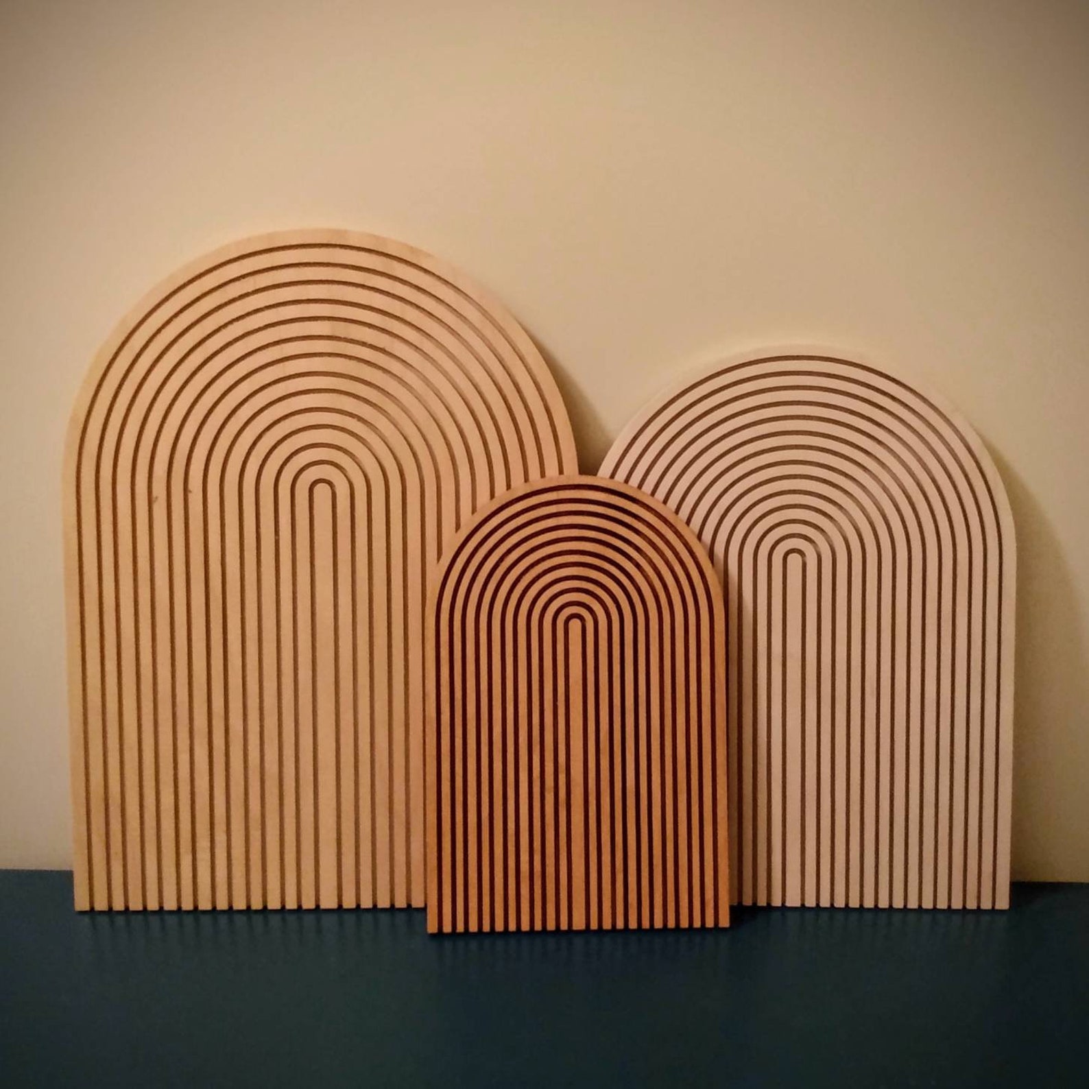 Arch Wood Art Boho Wood Decor Housewarming Gift Rainbow - Etsy