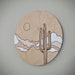 Desert Wood Art, Circular Wood Art, Desert Art, Southwest Art ...