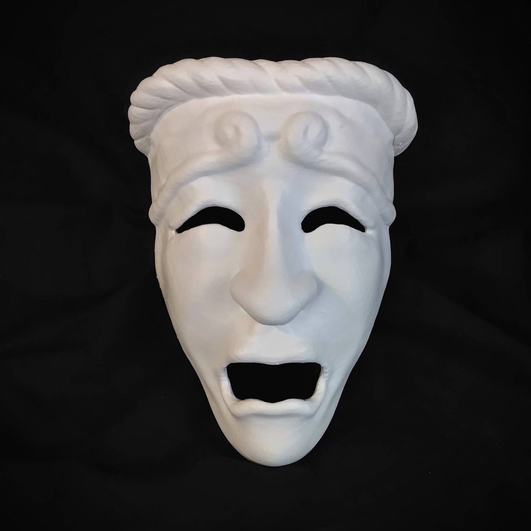 Greek Tragedy Mask / Theater Mask - Etsy