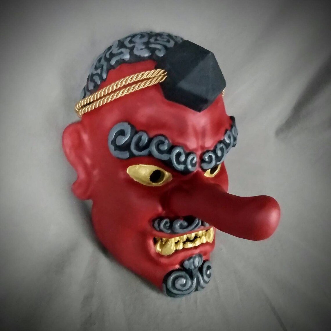 Traditional Tengu Mask / Bushido Mask / Samurai Half Mask / - Etsy UK
