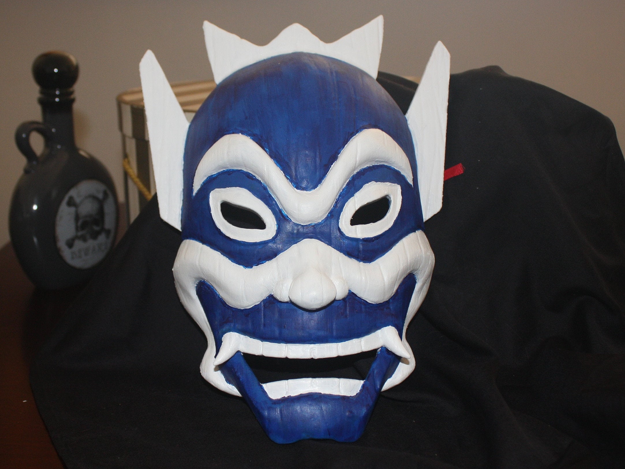 Blue Spirit Mask / Wearable Japanese Style Mask | Etsy