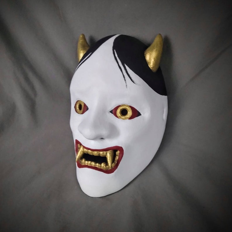 Namanari Hannya Mask / Bushido Mask / Samurai Half Mask / - Etsy