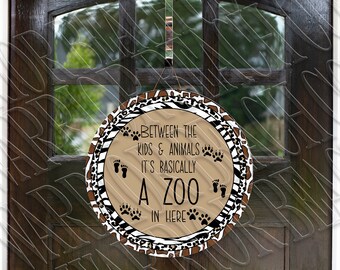 Zoo Door Welcome Sign - Etsy