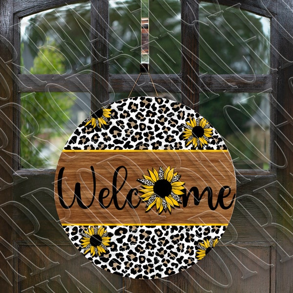 Cheetah Welcome Sign - Etsy