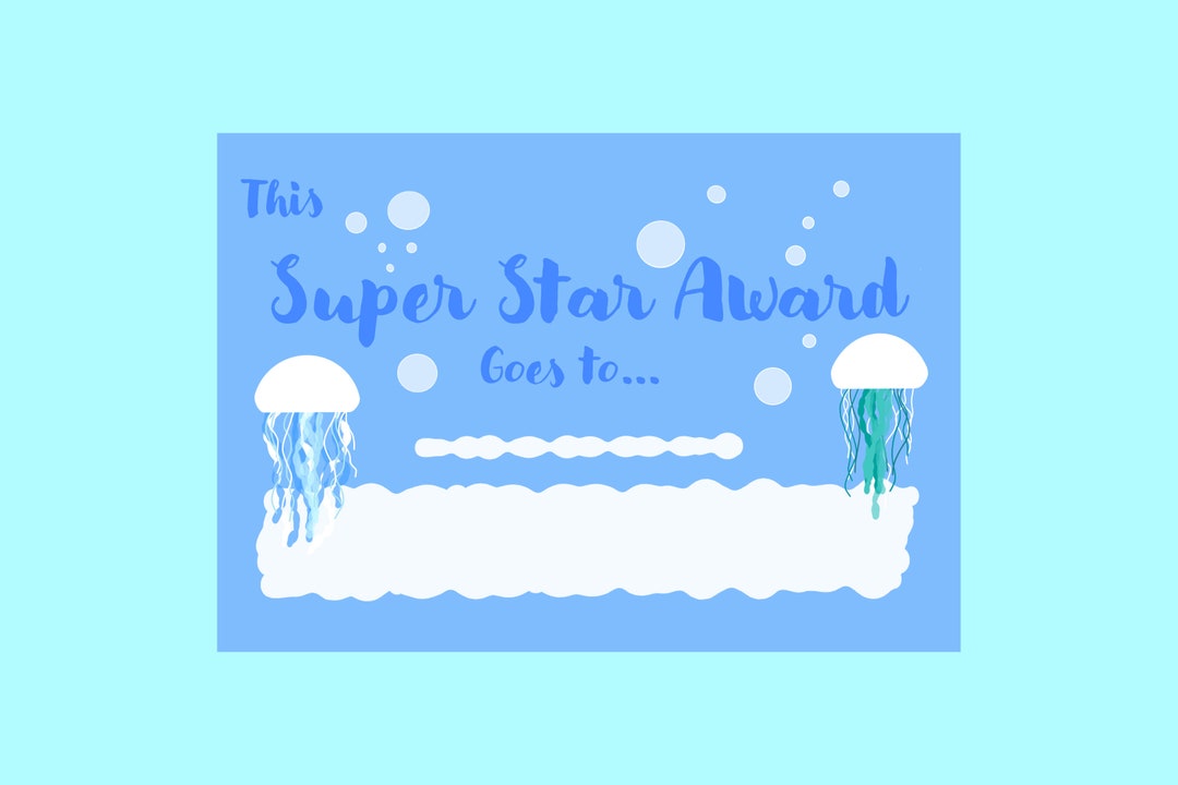 Super Star Award Printable Certificate - Etsy