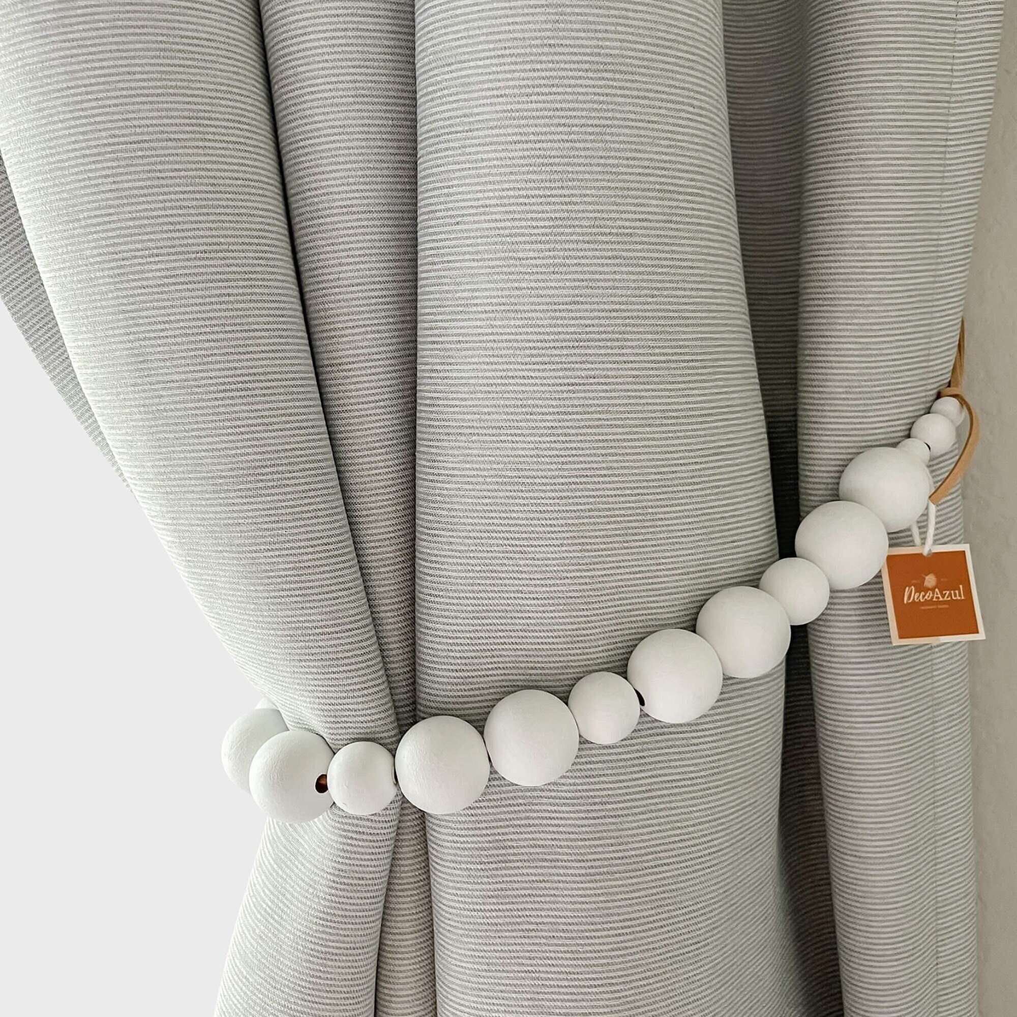 White curtain tie backs store