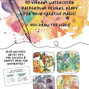 Reverse Coloring Book, Drawing Creative Workbook + 2 Fine-line Markers ...