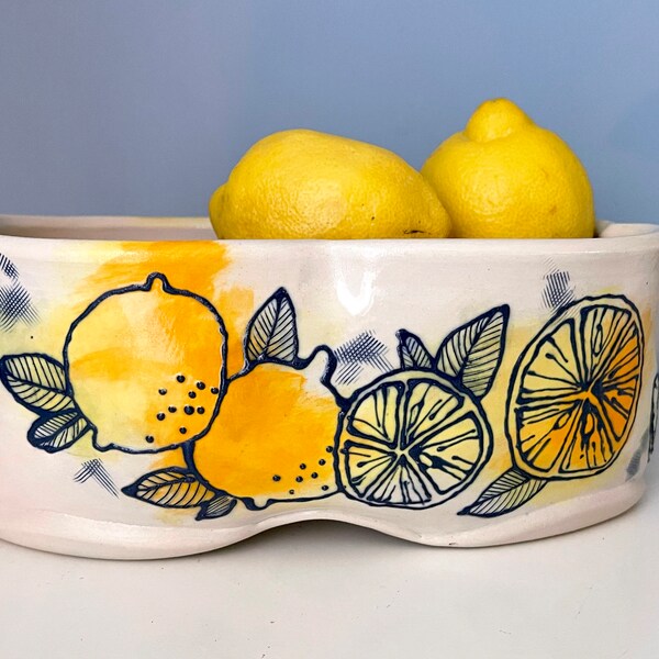 Ceramic Lemon Bowl - Etsy