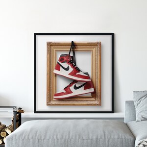 Premium Hypebeast Poster Air Jordan 1 Lost & Found 3D Iconic Sneaker ...