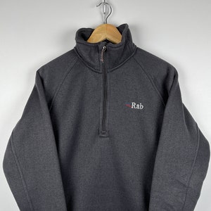 Vintage RAB Active Arran Pull on Half Zip Pullover Sweater Polartec ...