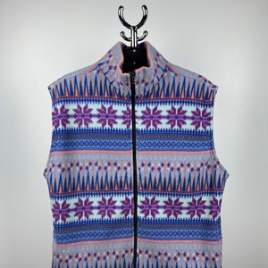 90's F.lli Campagnolo Vintage Azteca Abstracto Navajo Fleece Chaleco Tamaño L - Etsy México