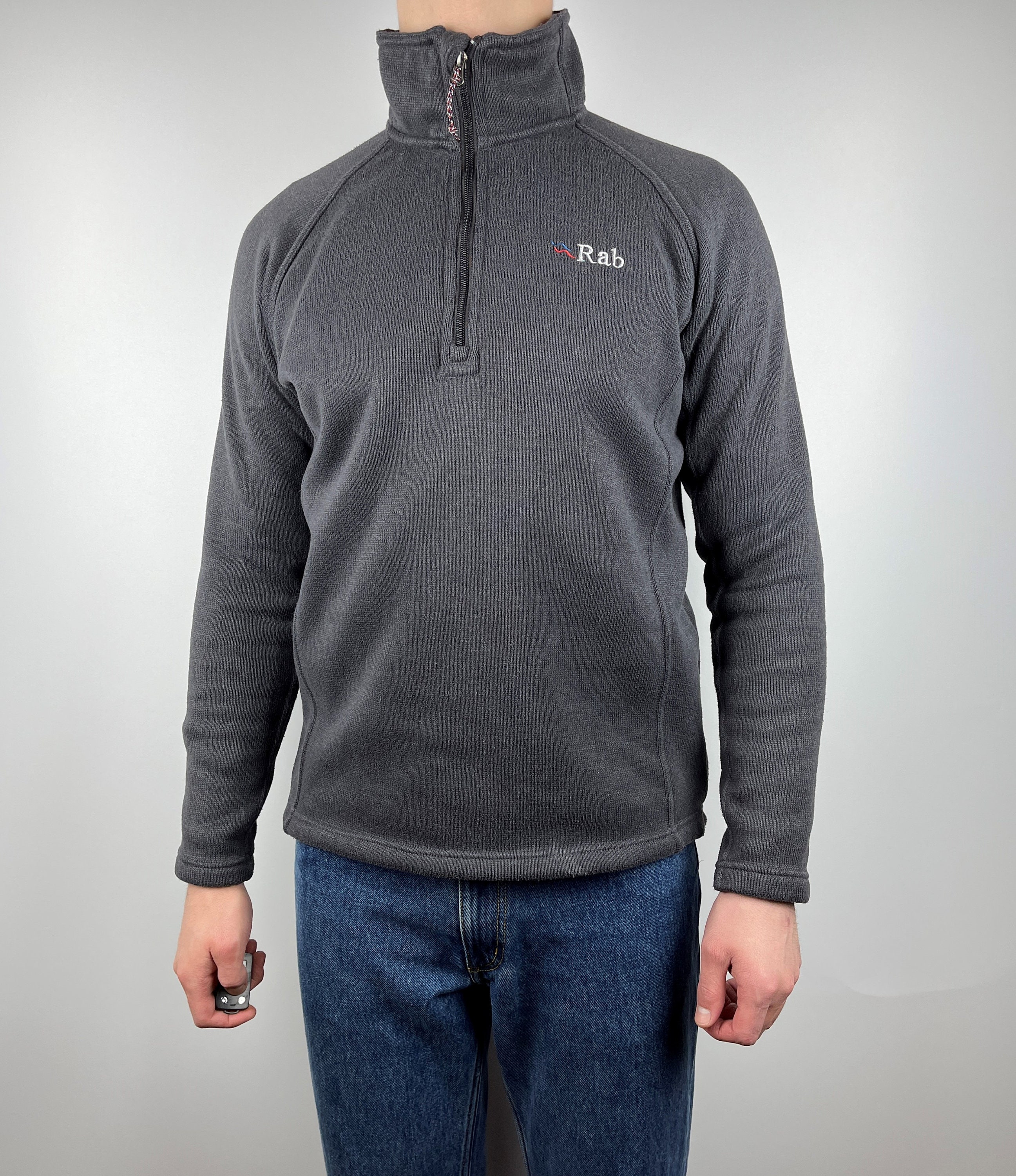 Vintage RAB Active Arran Pull on Half Zip Pullover Sweater Polartec ...