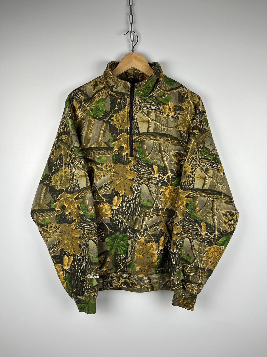 Men's Cabela's Seclusion 3D Camo Camouflage Hunting Fishing Pullover ...