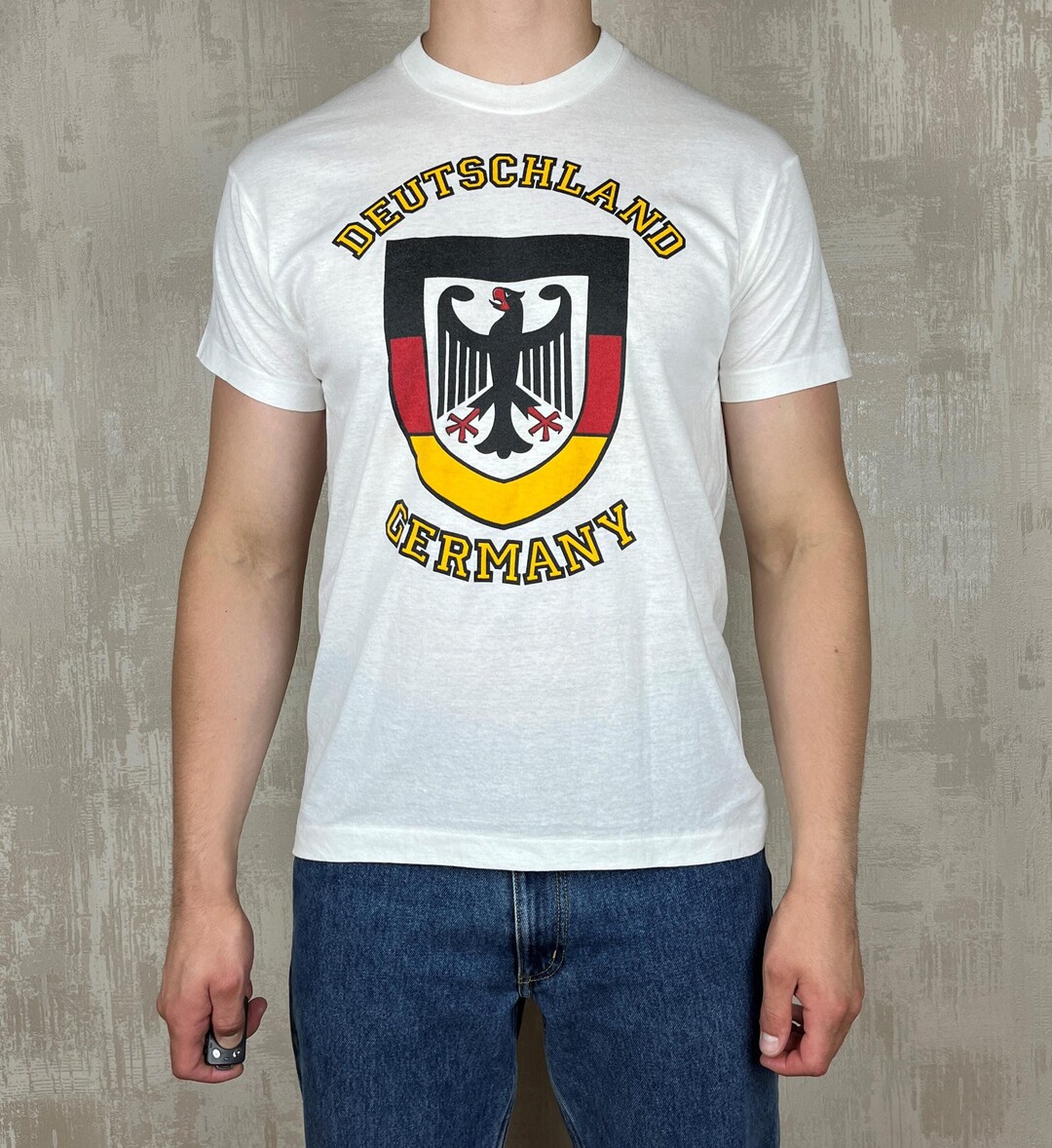80's Germany Deutschland Vintage Screen Stars Men's T-shirt Size L ...