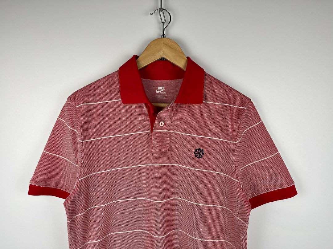 Vintage Nike Pinwheel Logo Striped Polo T-shirt Men's Size M - Etsy