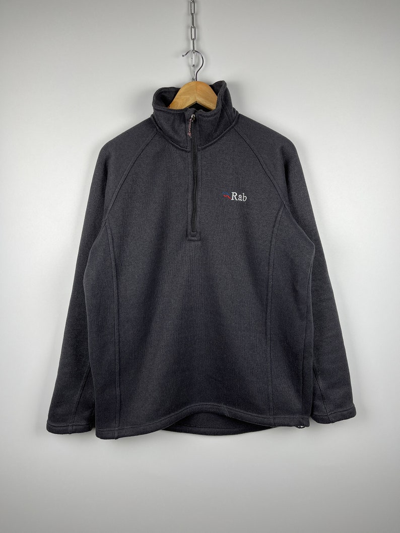 Vintage RAB Active Arran Pull on Half Zip Pullover Sweater Polartec ...
