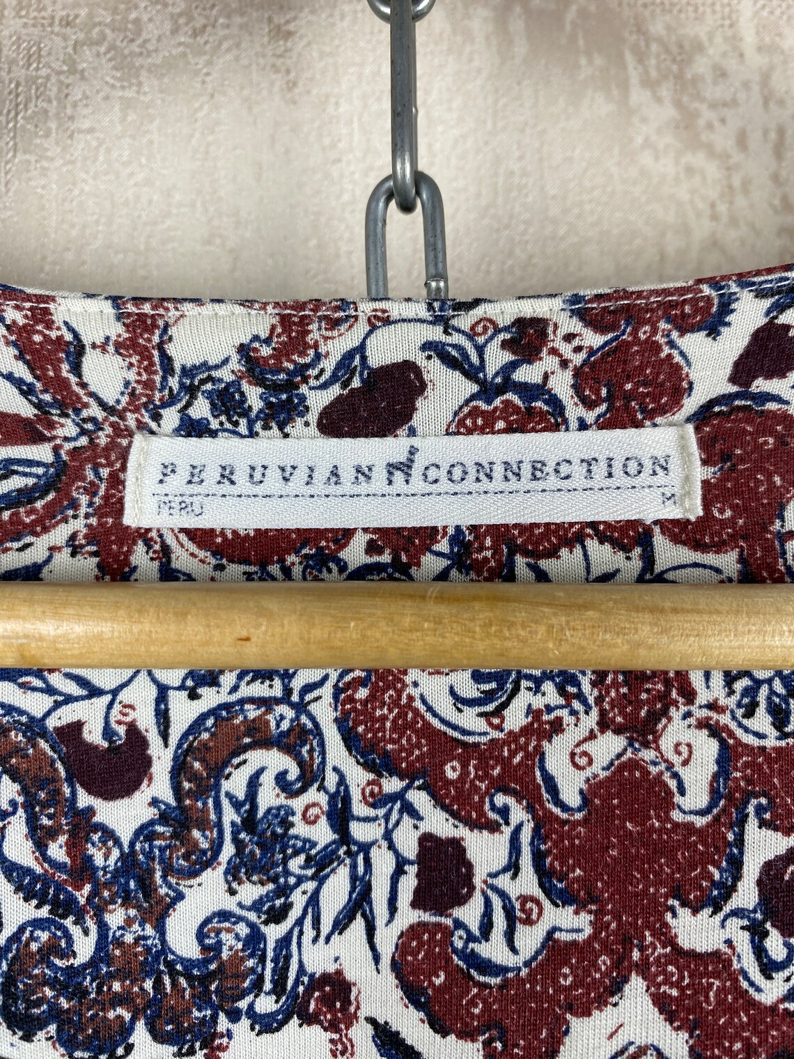 Peruvian Connection Floral Long Sleeve Tunic Women's Top Size M - Etsy