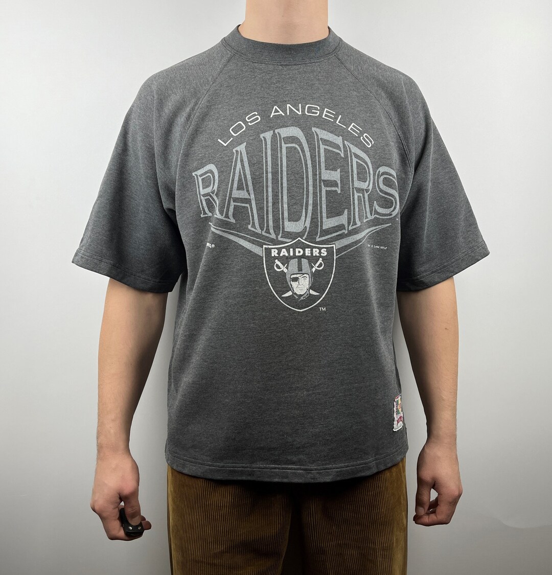 90's Los Angeles Raiders NFL 1994 Vintage Men's Sweatshirt Short Sleeve ...