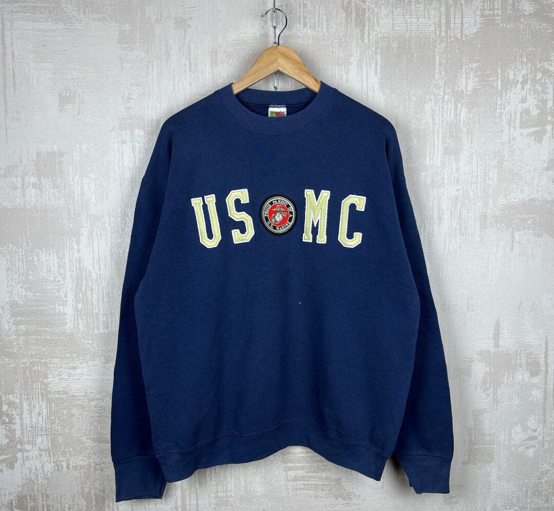 90s USMC Proud Parent US Marine Corps Vintage Sweatshirt Fruit of the ...
