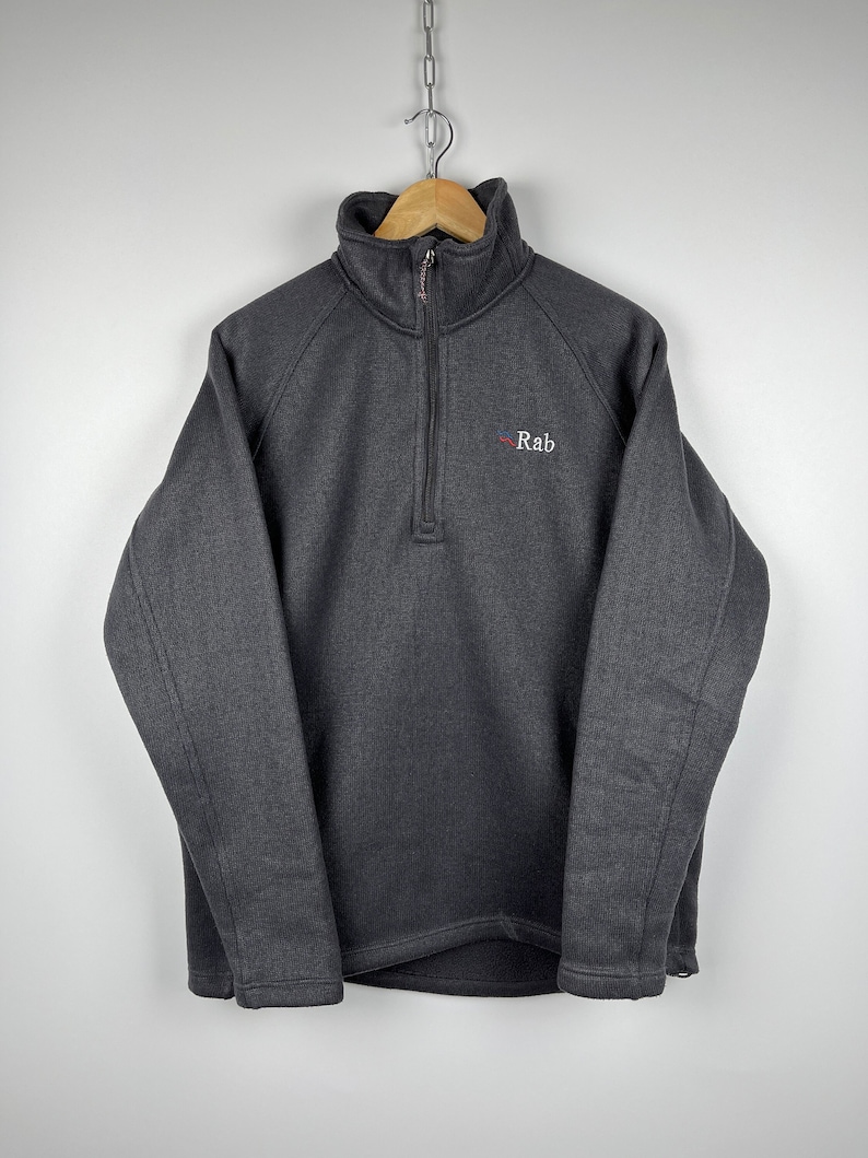 Vintage RAB Active Arran Pull on Half Zip Pullover Sweater Polartec ...