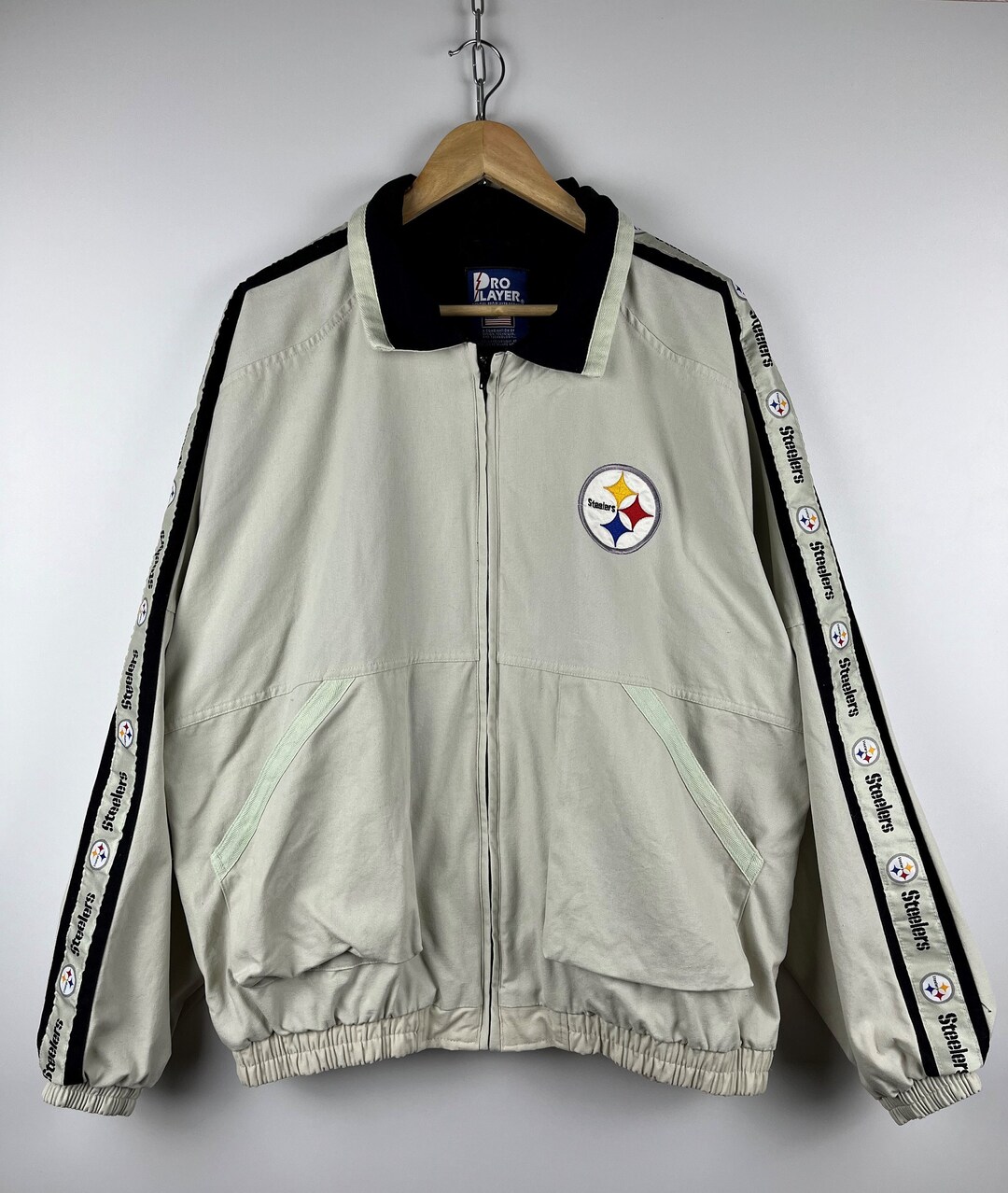 90's Pittsburgh Steelers NFL Pro Player Vintage Men's Jacket Size L ...