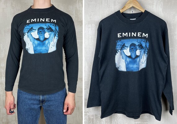 Vintage EMINEM 1999 Middle Finger Rap Hip Hop Slim Sh… - Gem
