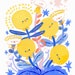 Bluebean Happy Dandelion Illustration Art - Etsy
