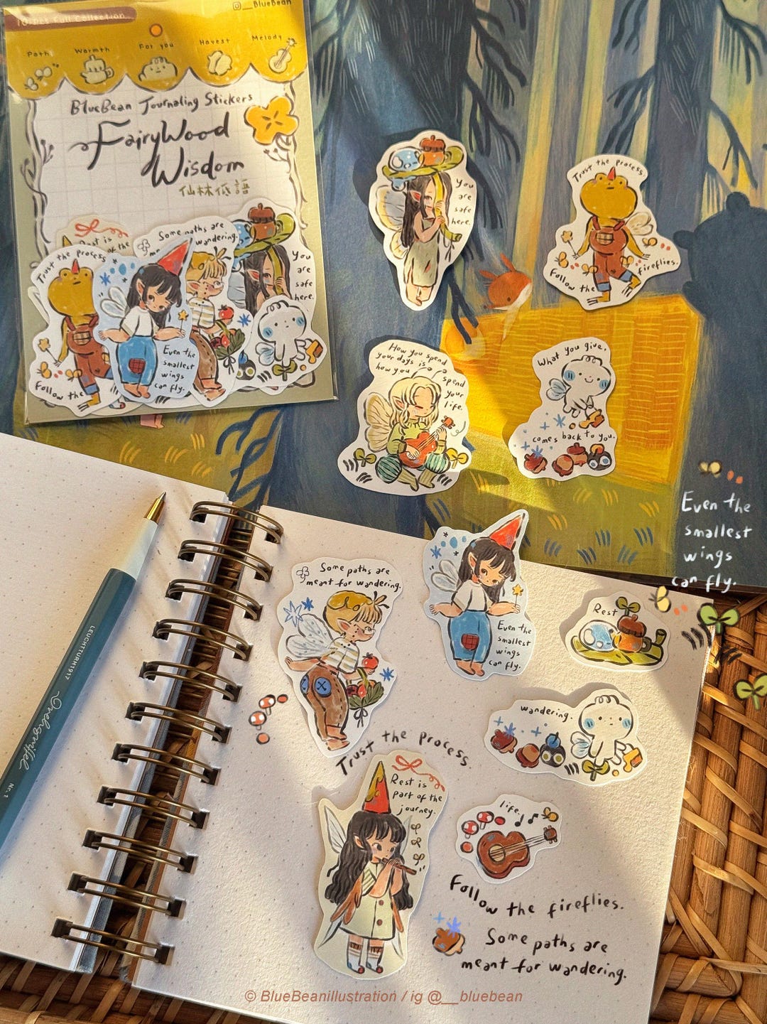 Bluebean Fairywood Wisdom Sticker Pack | Official Store - Etsy