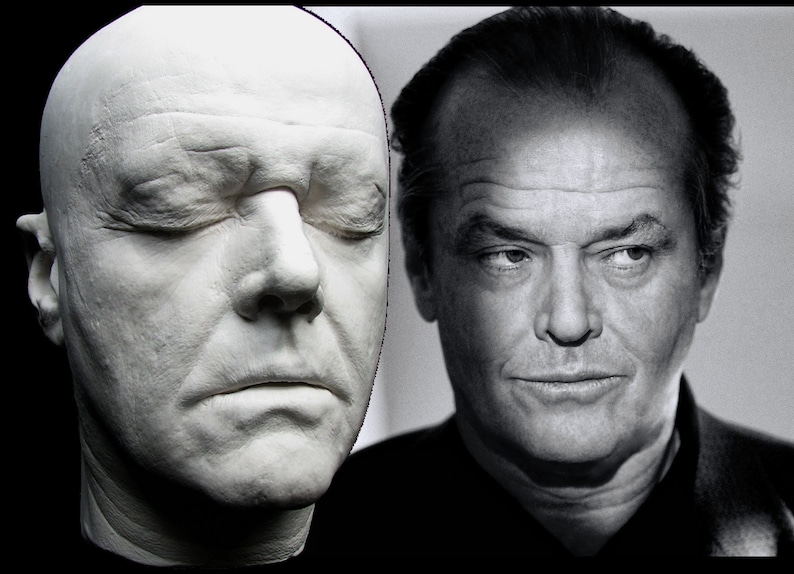 Jack Nicholson Life Mask Cast Batman 1989 the Joker the - Etsy