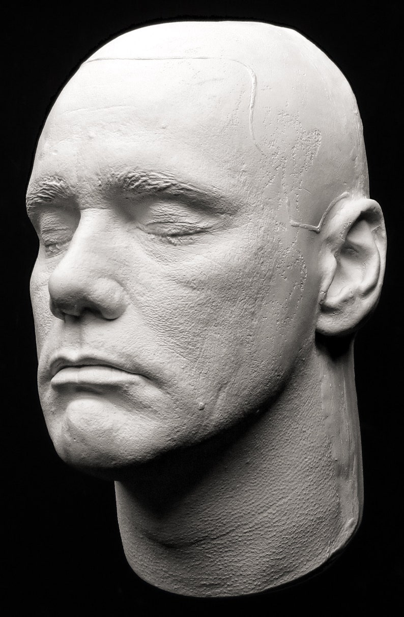 Jim Carrey SPFX Life Mask Lifecast Bust Jim and Andy Batman Forever ...