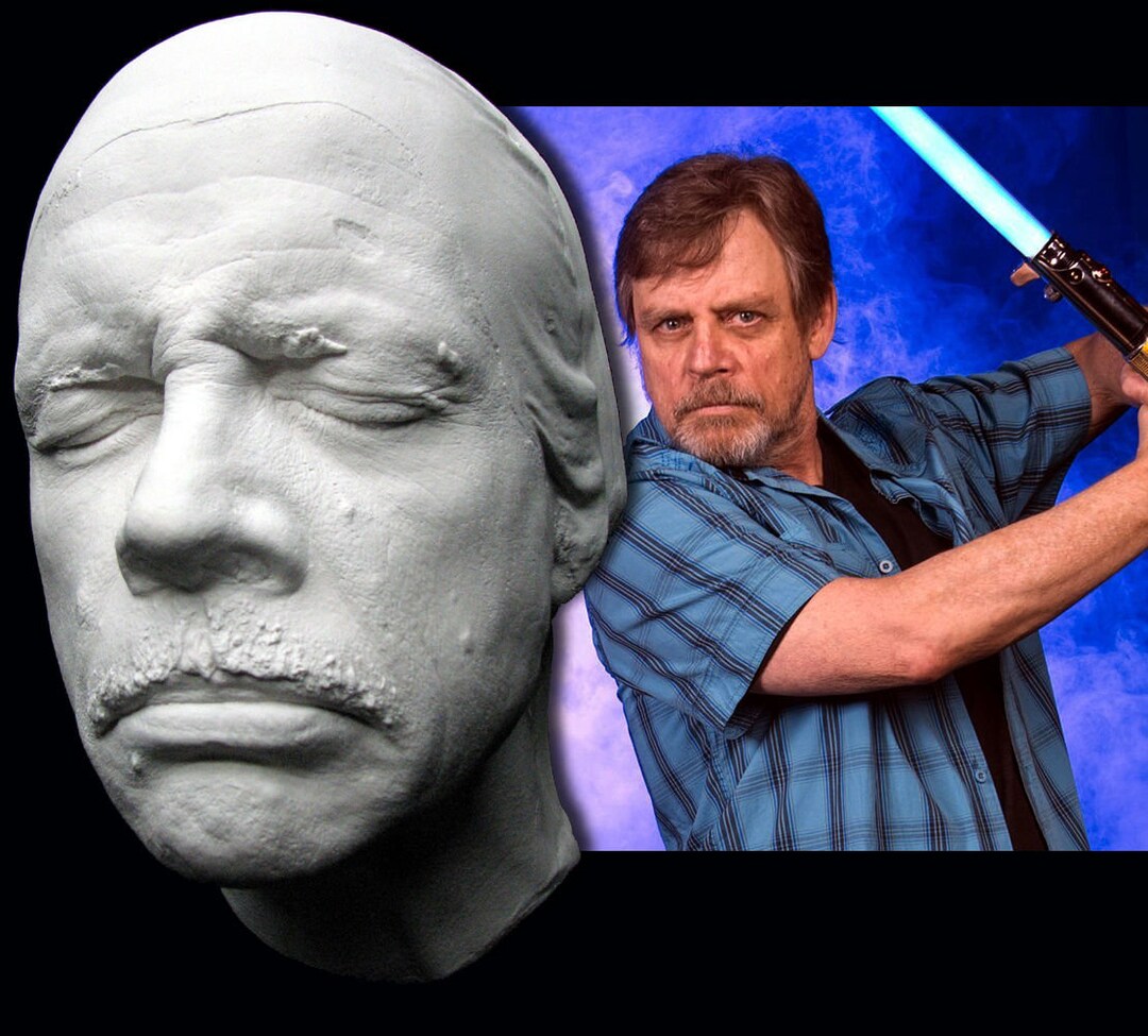 Mark Hamill Star Wars Luke Skywalker Life Mask Mustache Older Wiser ...