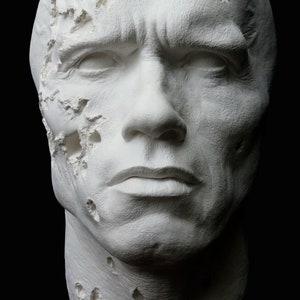 Arnold Schwarzenegger Terminator Life Mask T2 Stage 4 Battle Damage ...