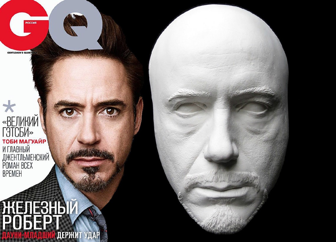 Robert Downey Jr Tony Stark Iron Man Life Mask Lifecast Hot | Etsy