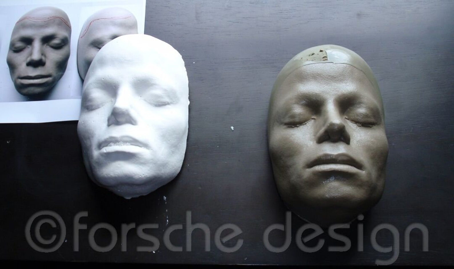 Michael Jackson Life Mask/cast From Thriller Video, Sculptor William ...