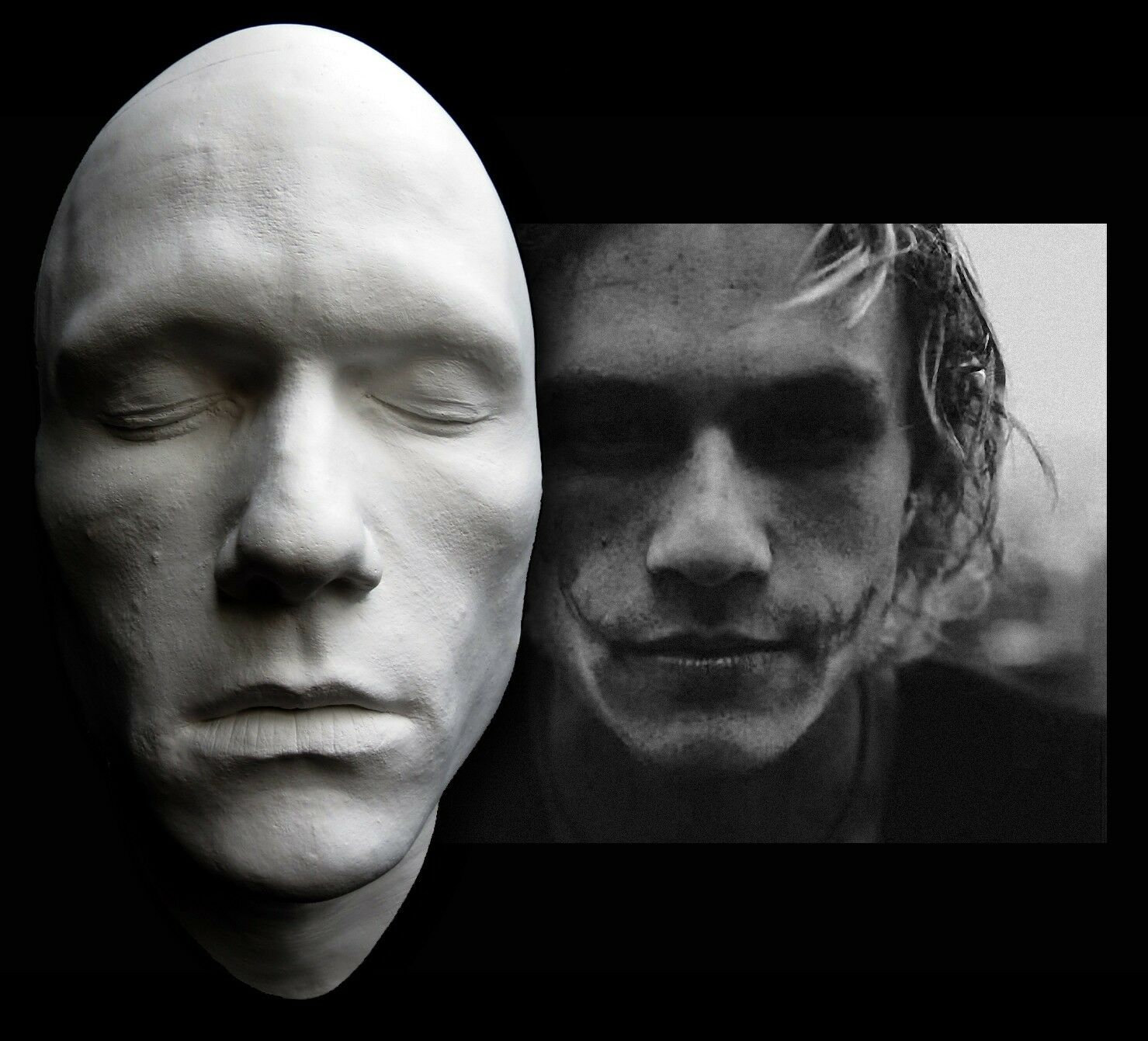 The Dark Knight Heath Ledger Life Face Cast Art & Collectibles ...