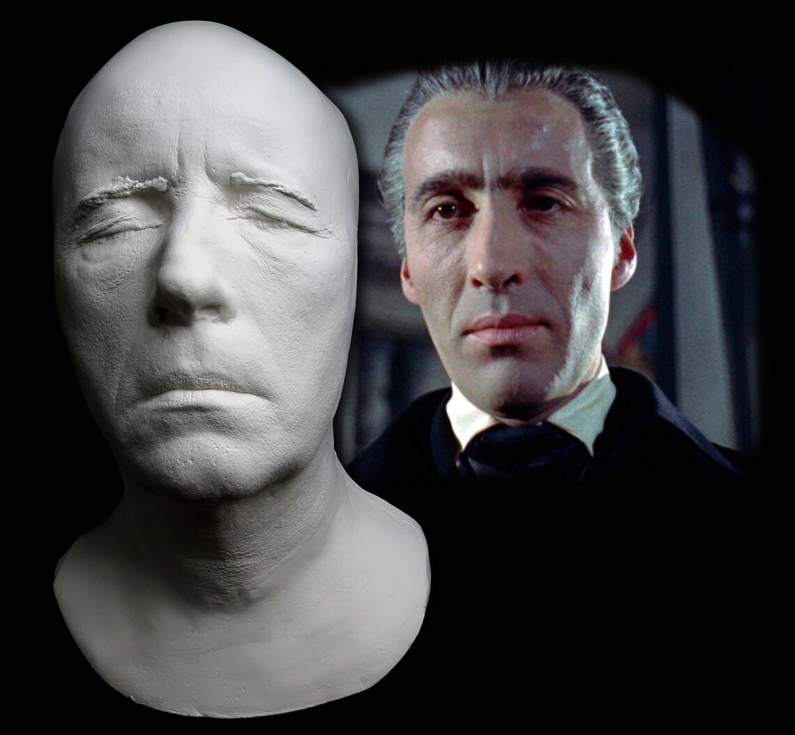 Christopher Lee Life Mask With Neck Dracula Hammer Star Wars - Etsy