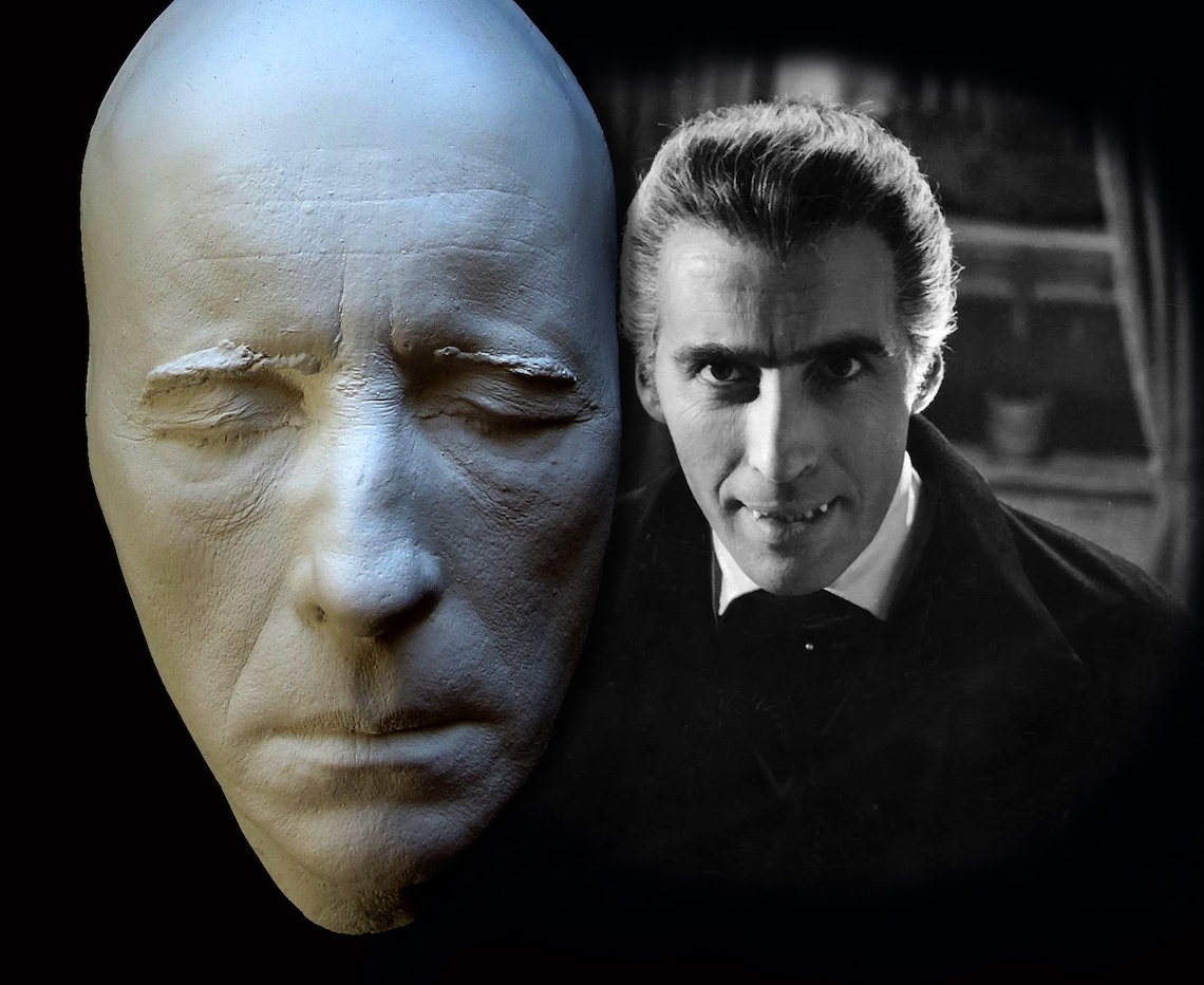 Christopher Lee Life Mask Cast Dracula Hammer Horror Star Wars - Etsy