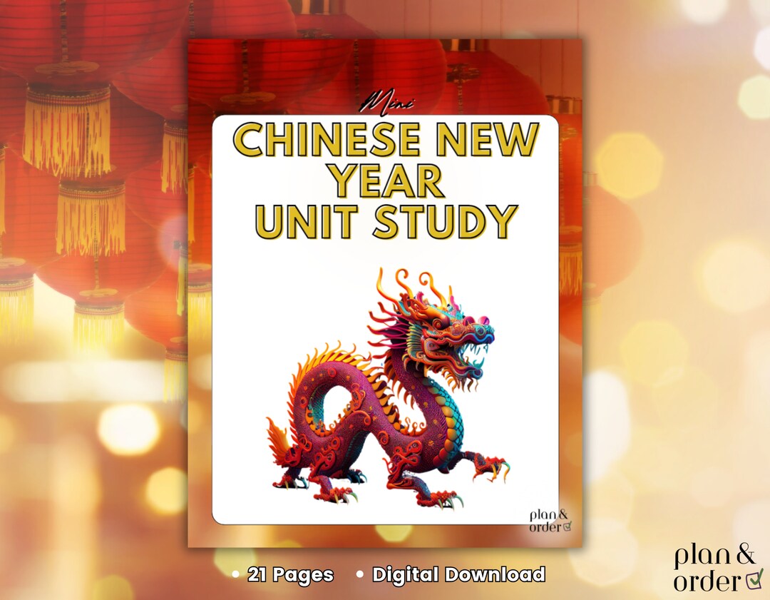 Chinese New Year Mini Unit Study - Etsy