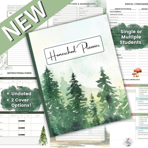 Homeschool Log Undated - Etsy