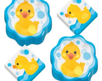 Rubber Duck Paper Plates - Etsy