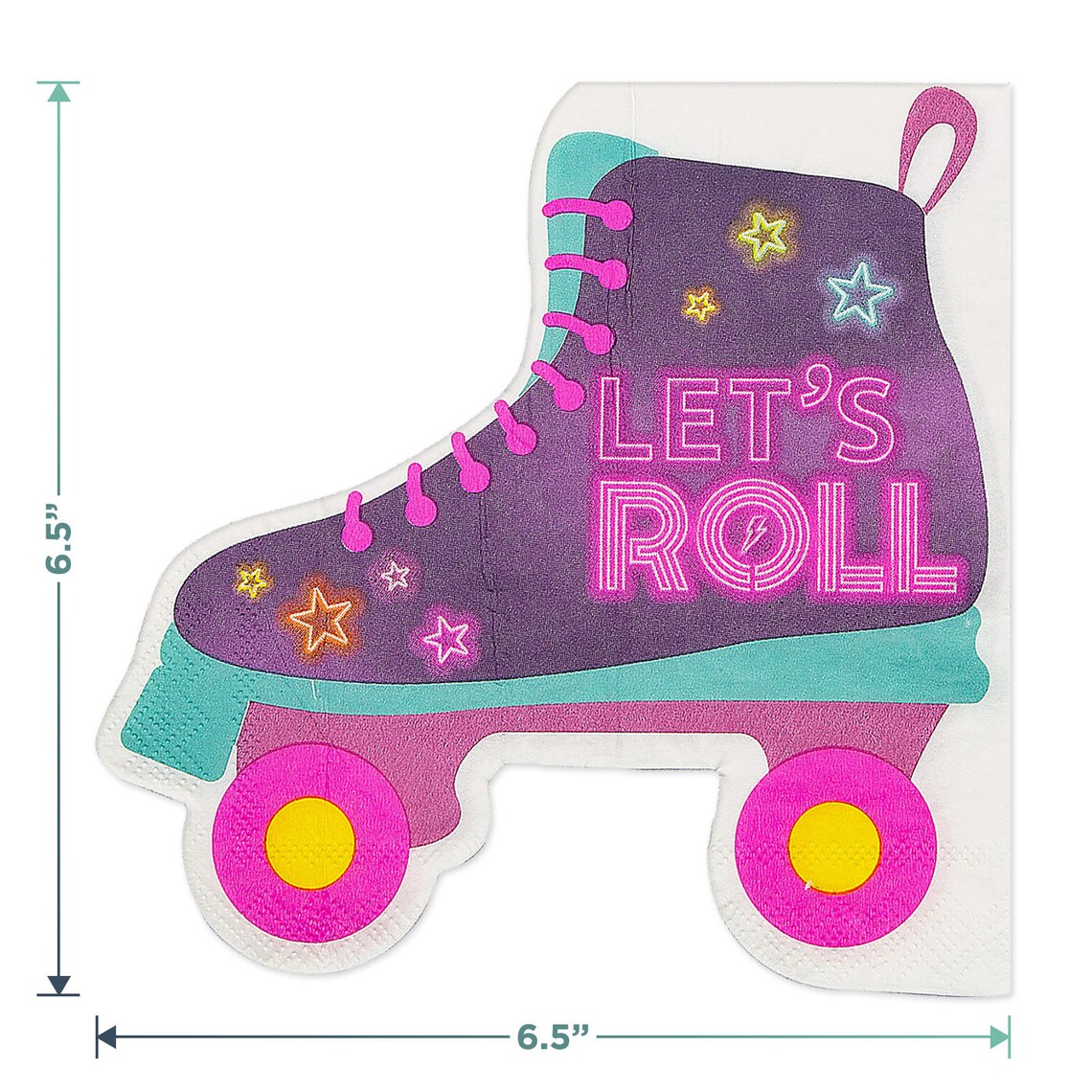 Retro Vibes 70's Disco & Roller Skate Paper Dessert Plates | Etsy