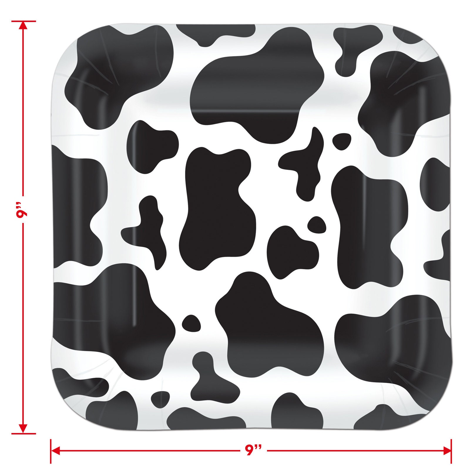 Cow Print Party Supplies Black and White Cow Print Paper - Etsy