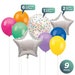 Colorful Star Foil & Latex Balloon Bouquet Kit for Birthday Parties ...