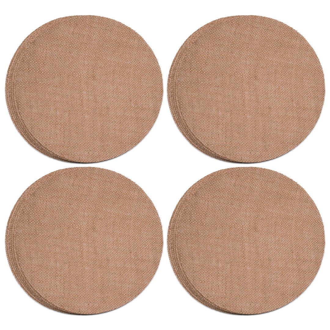 Burlap Round Placemats - 12" Diameter Burlap Circle Rustic Table ...