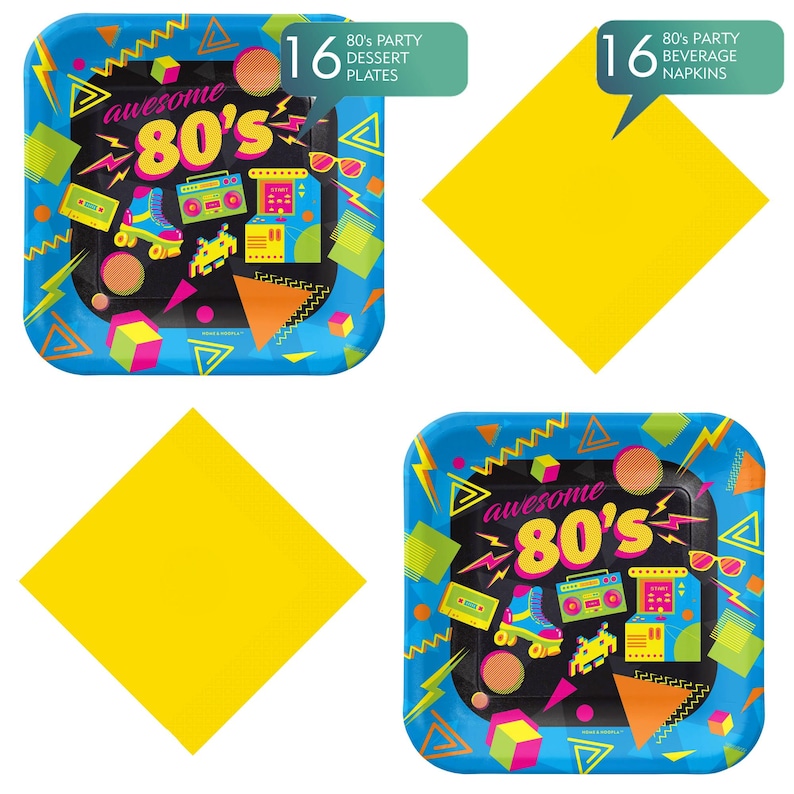 80s Party Supplies - Totally Awesome Throwback Theme 1980's Icons ...