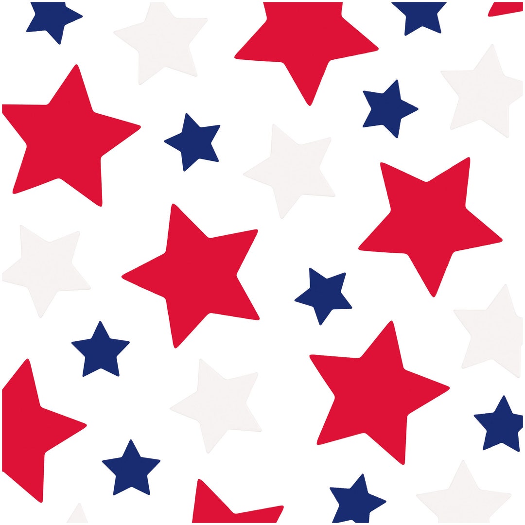 Red, White, & Blue Peppy Patriotic Stars Table Scatter Confetti ...