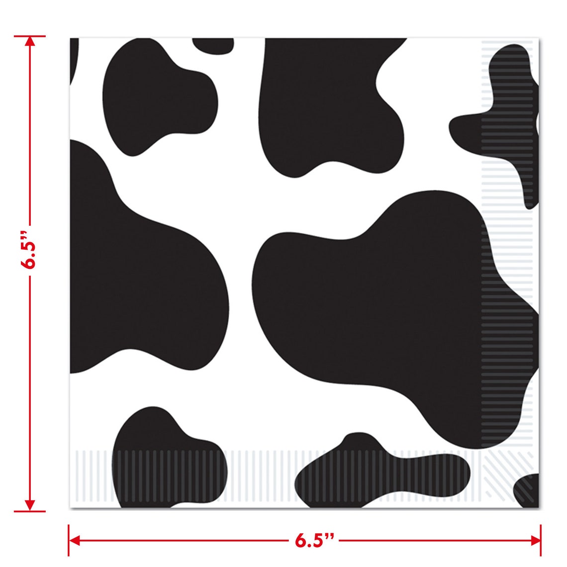 Cow Print Party Supplies Black and White Cow Print Paper - Etsy