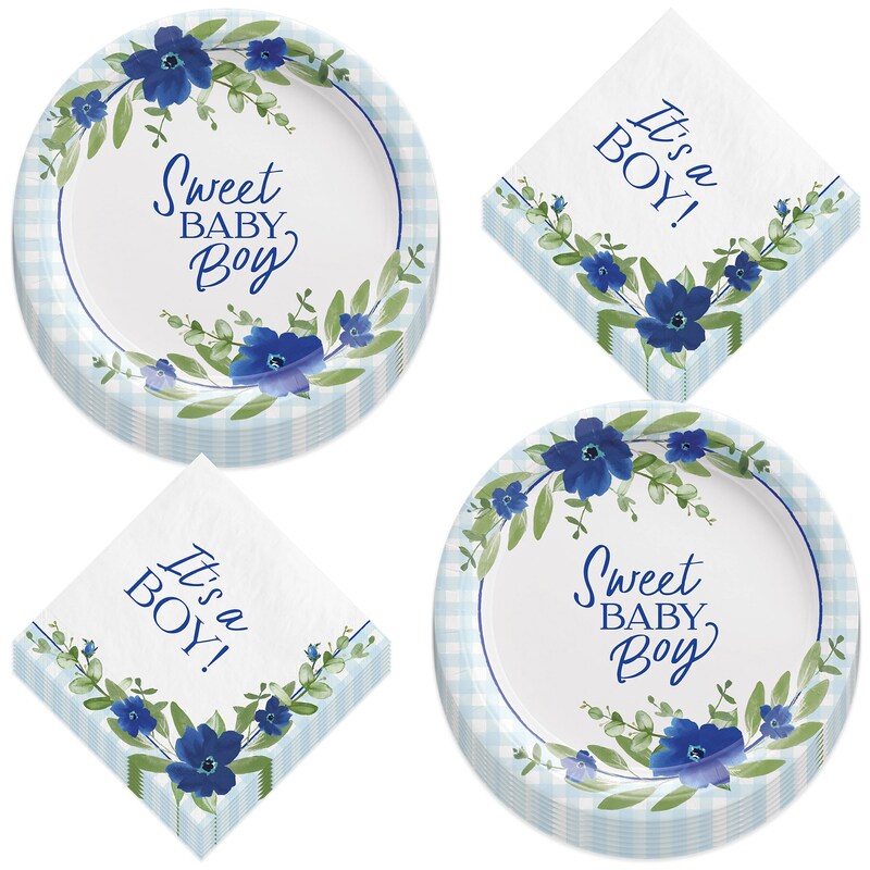 Baby Shower Plates - Etsy