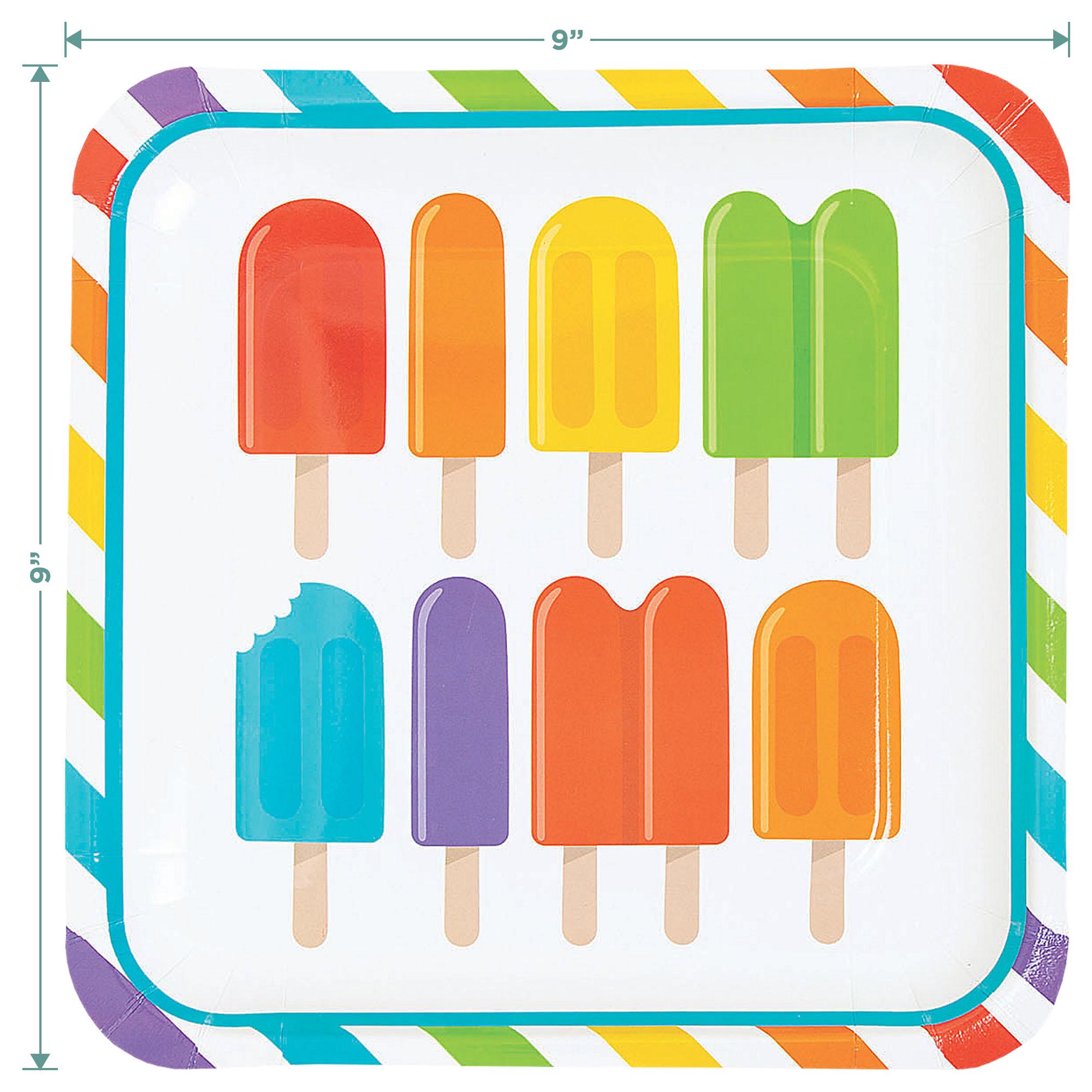 Ice Pop Party Supplies - Popsicle Dinner Plates and Napkins - for ...